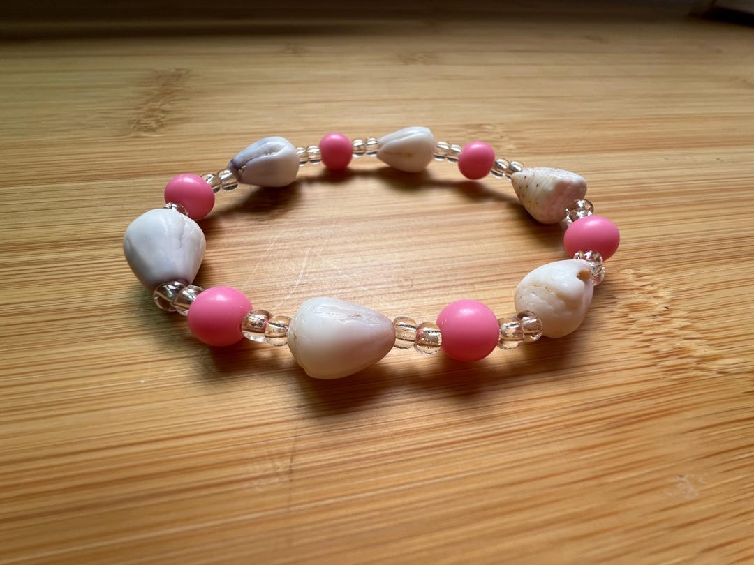 Beads & Seashells Friendship Bracelet - Small Cone Shells - “for ...
