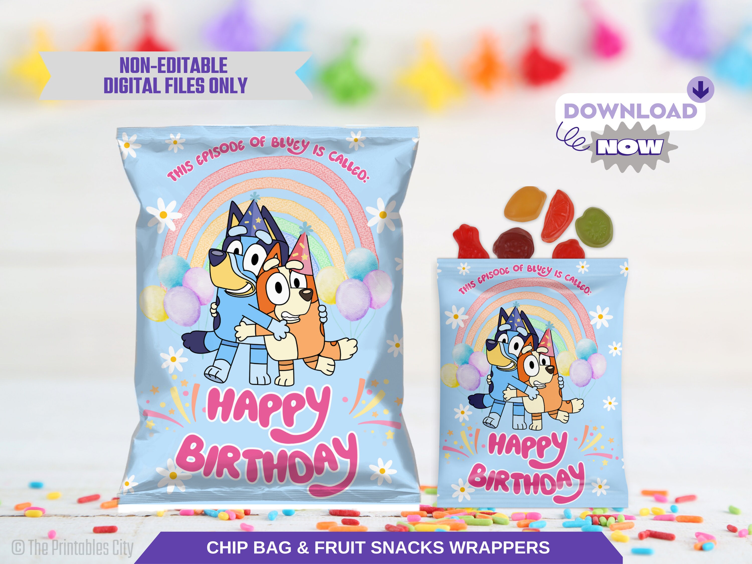 INSTANT DOWNLOAD Bluey Birthday, Bluey Party Package, Kids Birthday ...