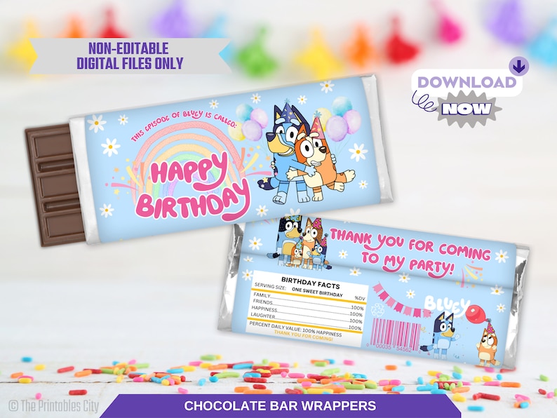 INSTANT DOWNLOAD Bluey Birthday, Bluey Party Package, Kids Birthday ...