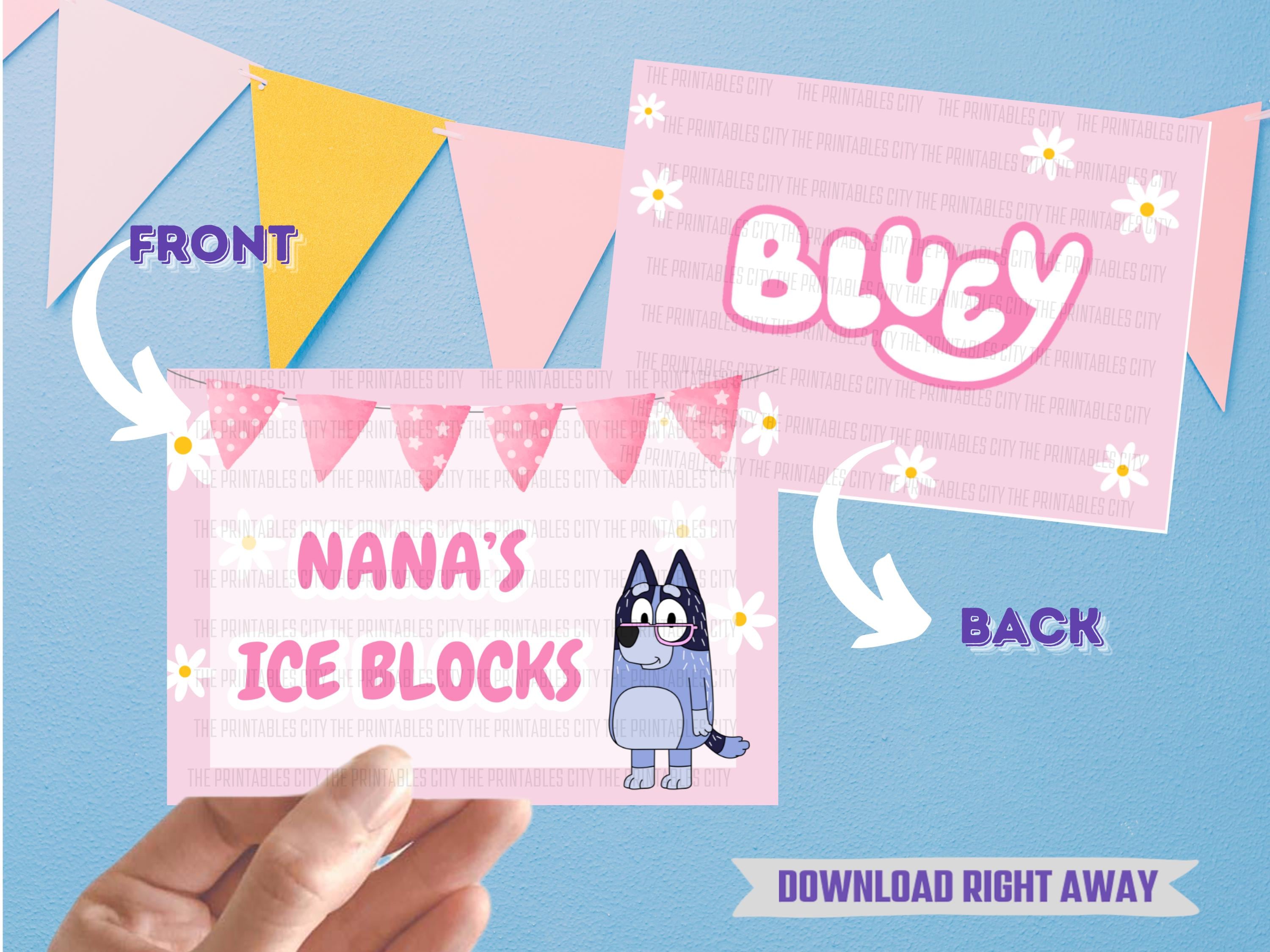 INSTANT Download Editable Food Tent, Bluey Place Cards, Bluey Food Tent ...