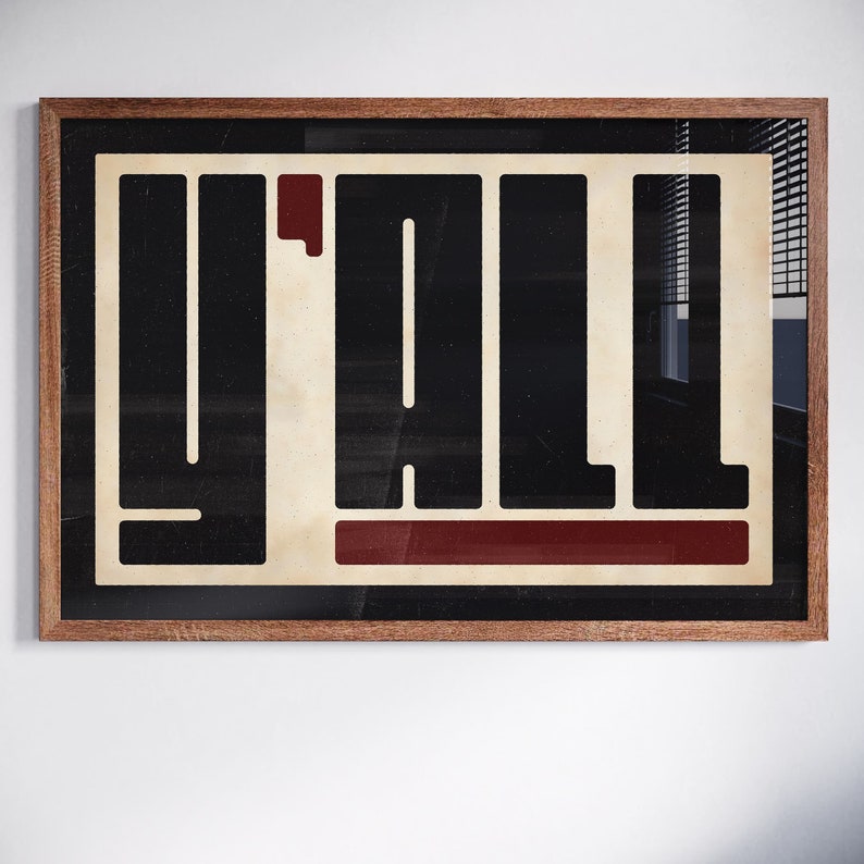 YALL Wild West Wonderland: Y'ALL Poster - A Nod to Vintage Typography ...