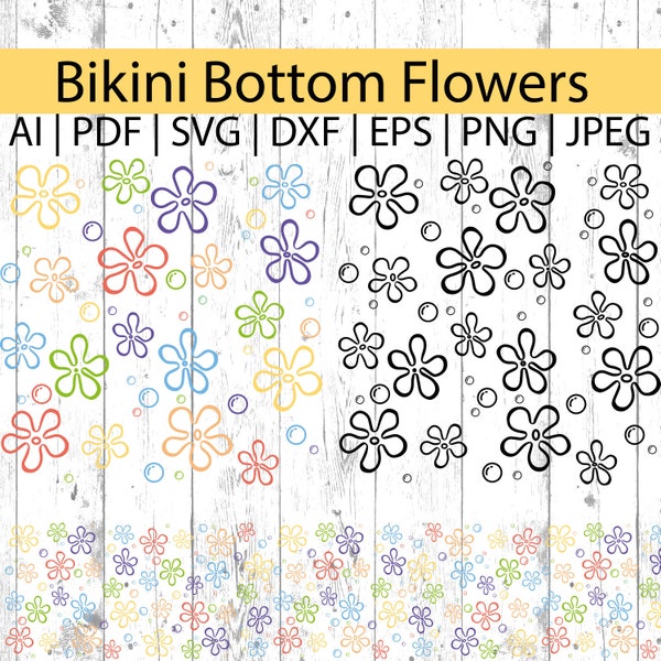 Spongebob Flower Svg - Etsy