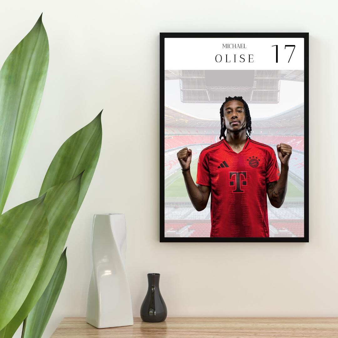 Michael Olise High-quality Wall Decoration for Football Fans Germany ...