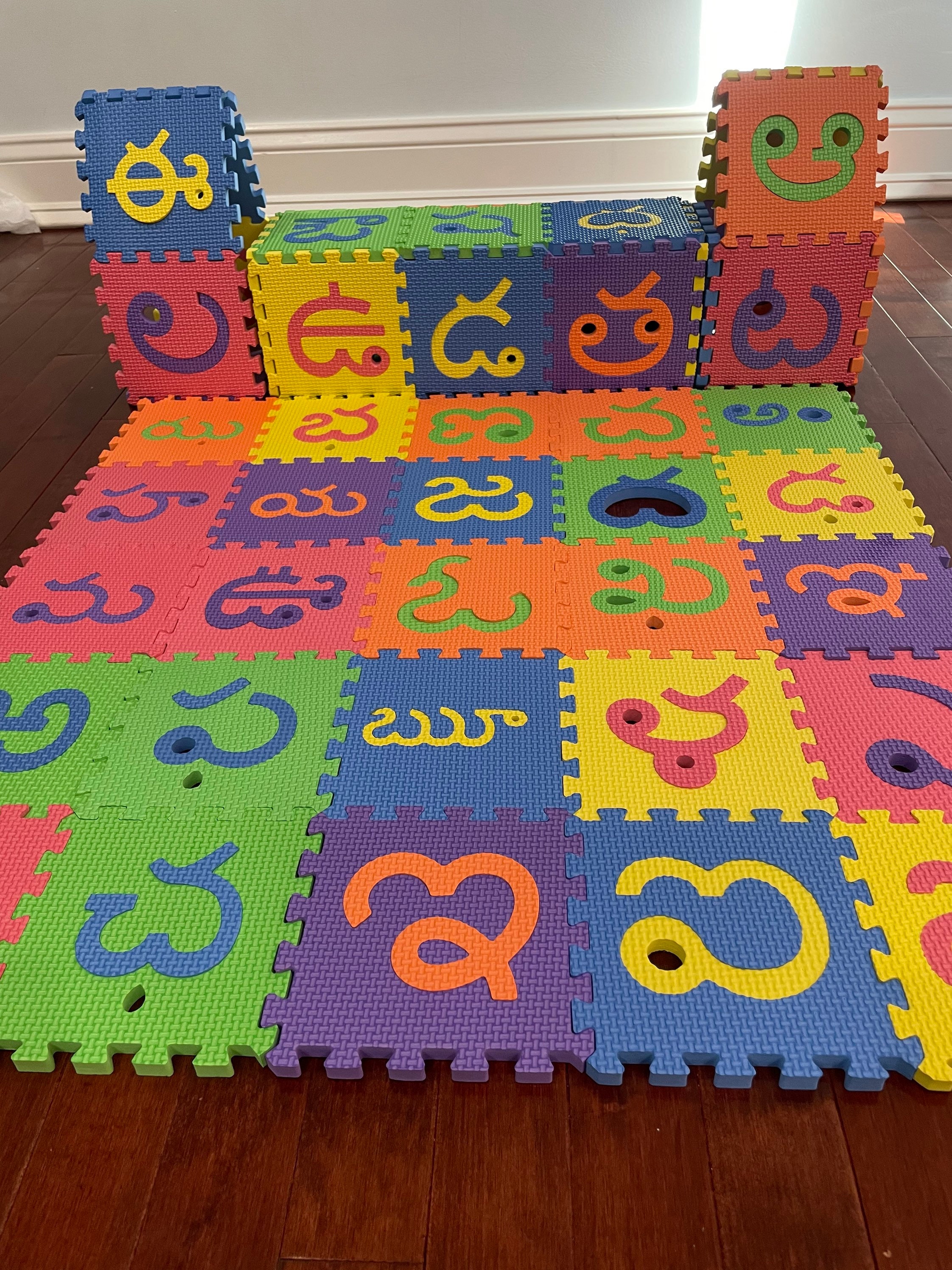 Telugu Interactive Puzzle Play Mat - Etsy