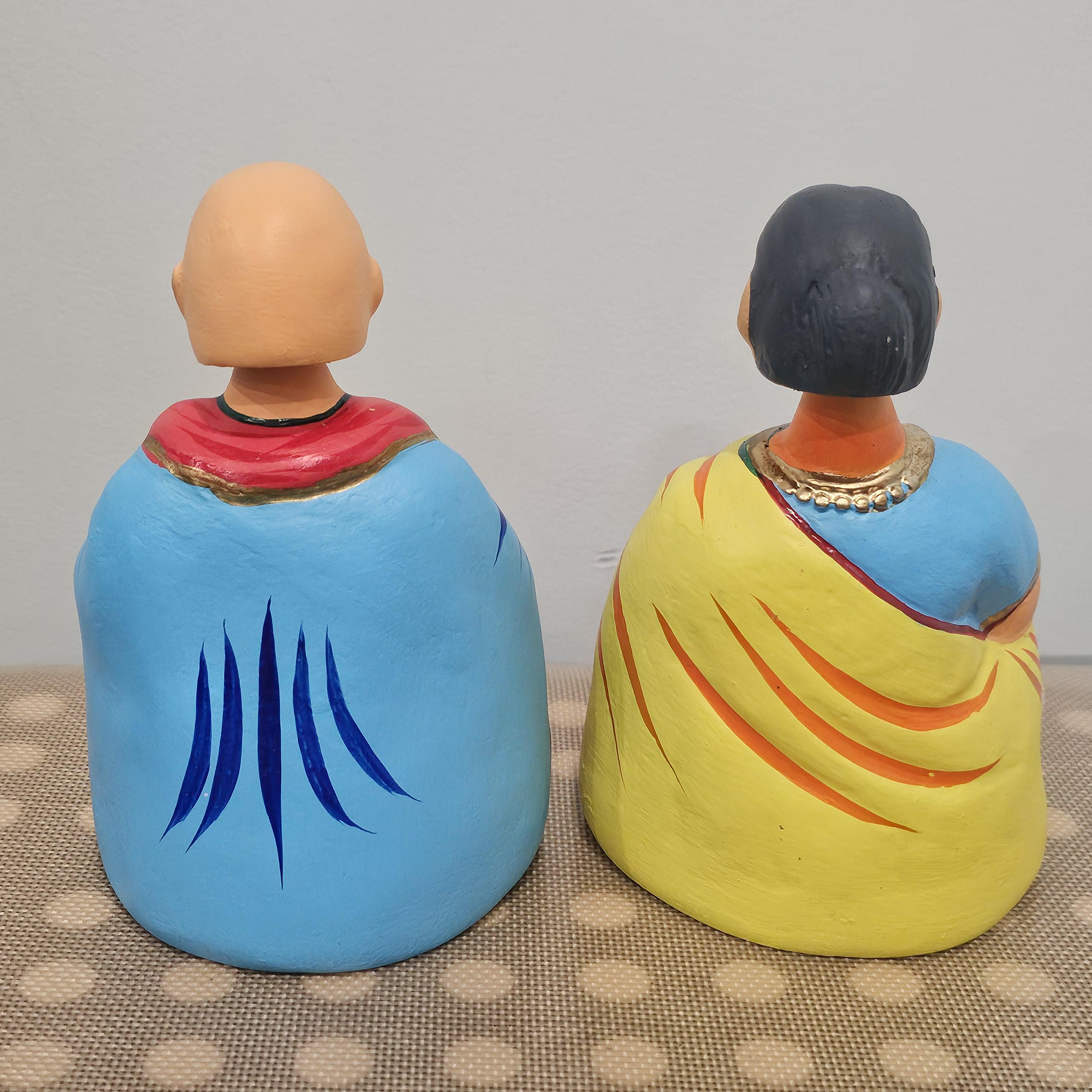 Taata Bamma Couple Head Nodding/ Bobble Head Toys - Budda Buddi Pair ...