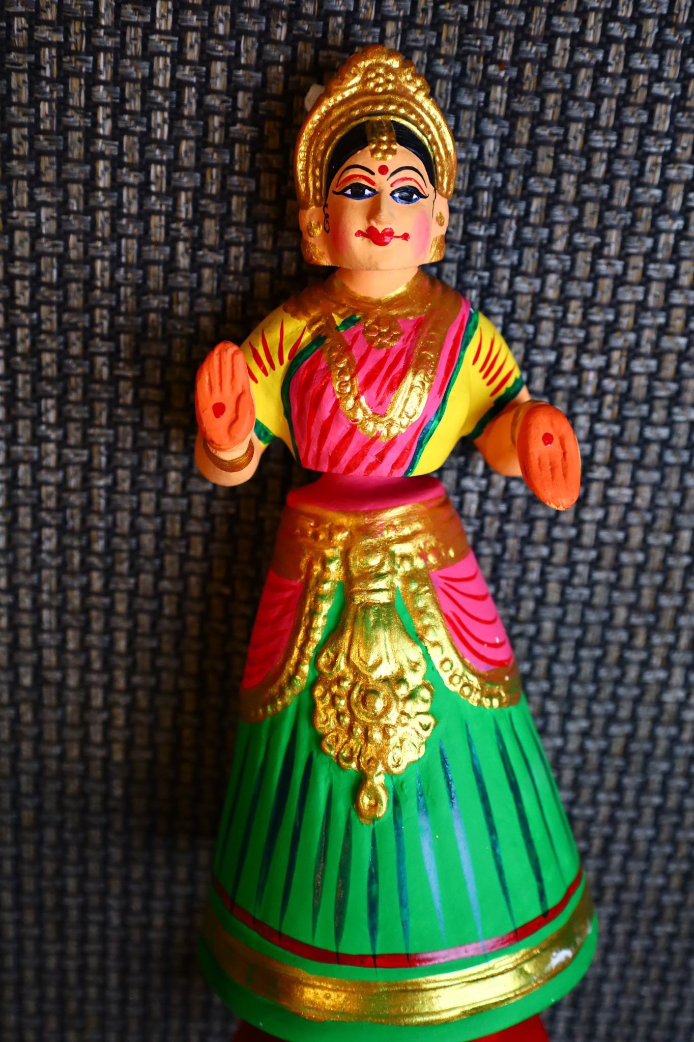 Indian Dancing Doll / Kondapalli Buttabomma/ 13 Inch Tall - Etsy
