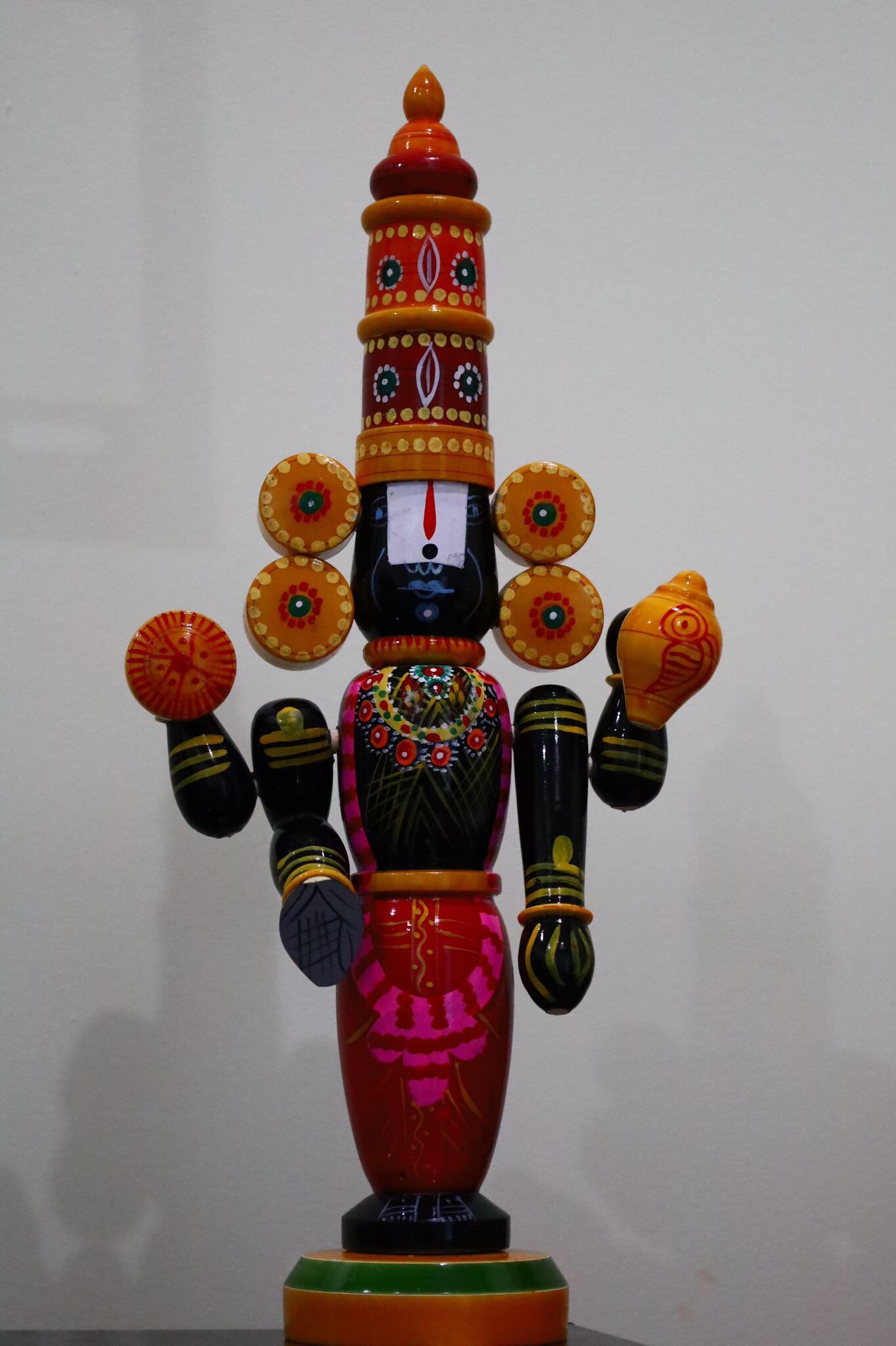 Sri Venkateshwara Etikoppaka 18 Inch Wooden Handcraft Doll | Sankranti ...
