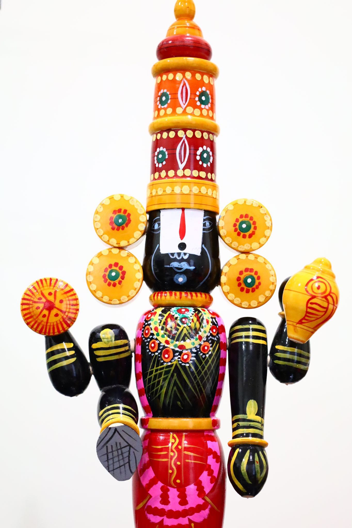Sri Venkateshwara Etikoppaka 18 Inch Wooden Handcraft Doll | Sankranti ...