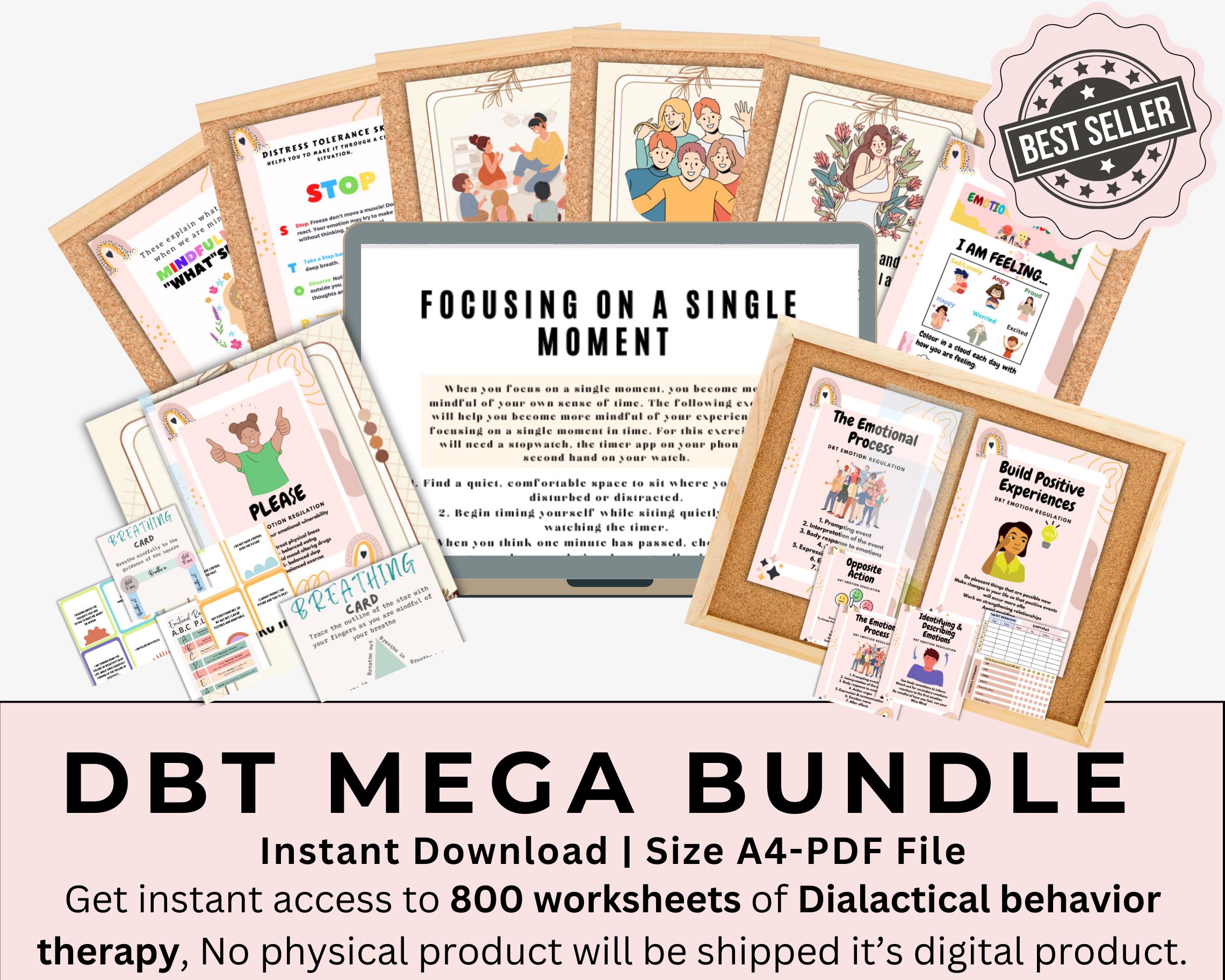 DBT MEGA BUNDLE, Dbt Skills, Dbt Workbook, Therapy Worksheet ...