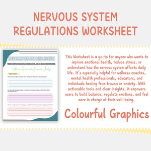 Nervous System Regulation Workbook, Somatic Exercise Polyvagal Theory ...