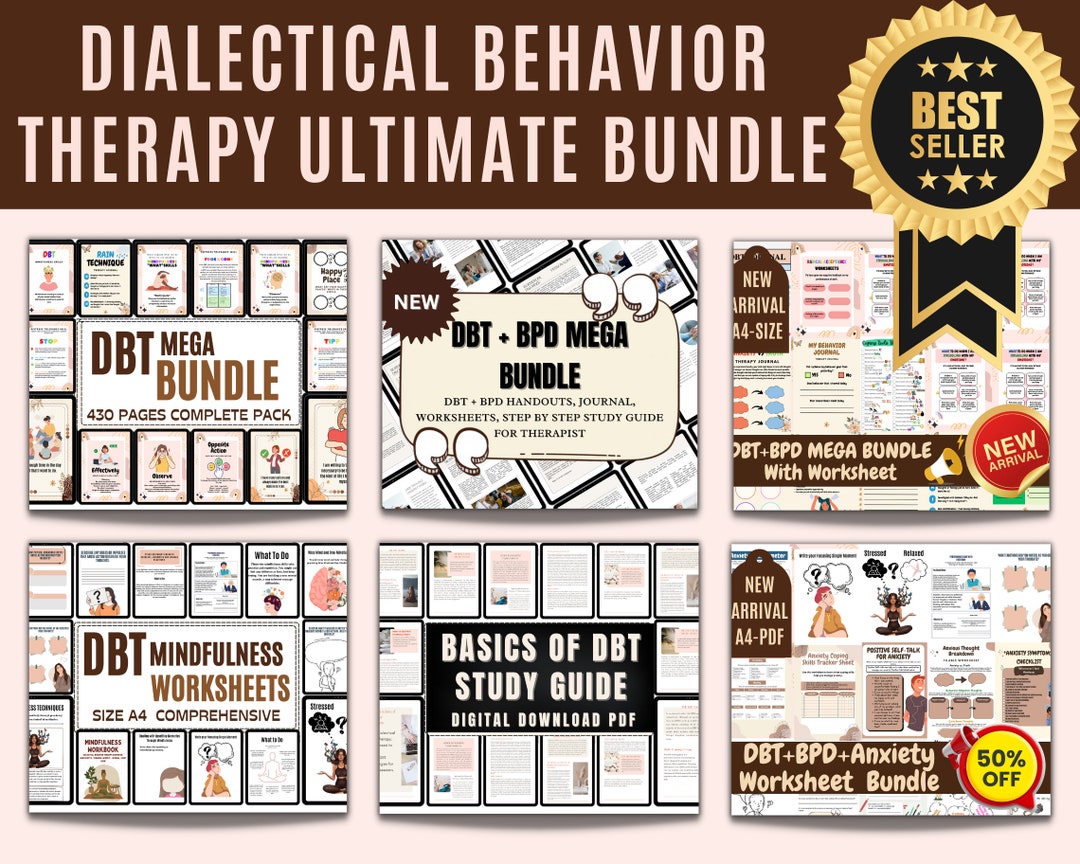 DBT MEGA BUNDLE, Dbt Skills, Dbt Workbook, Therapy Worksheet ...