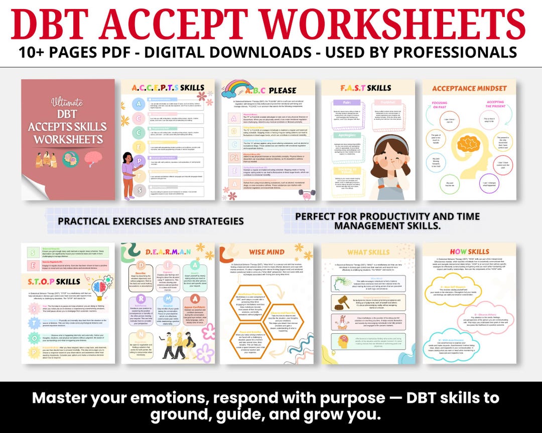 DBT House Worksheets, DBT Skills, Dialectical Behavior Therapy, Dbt ...