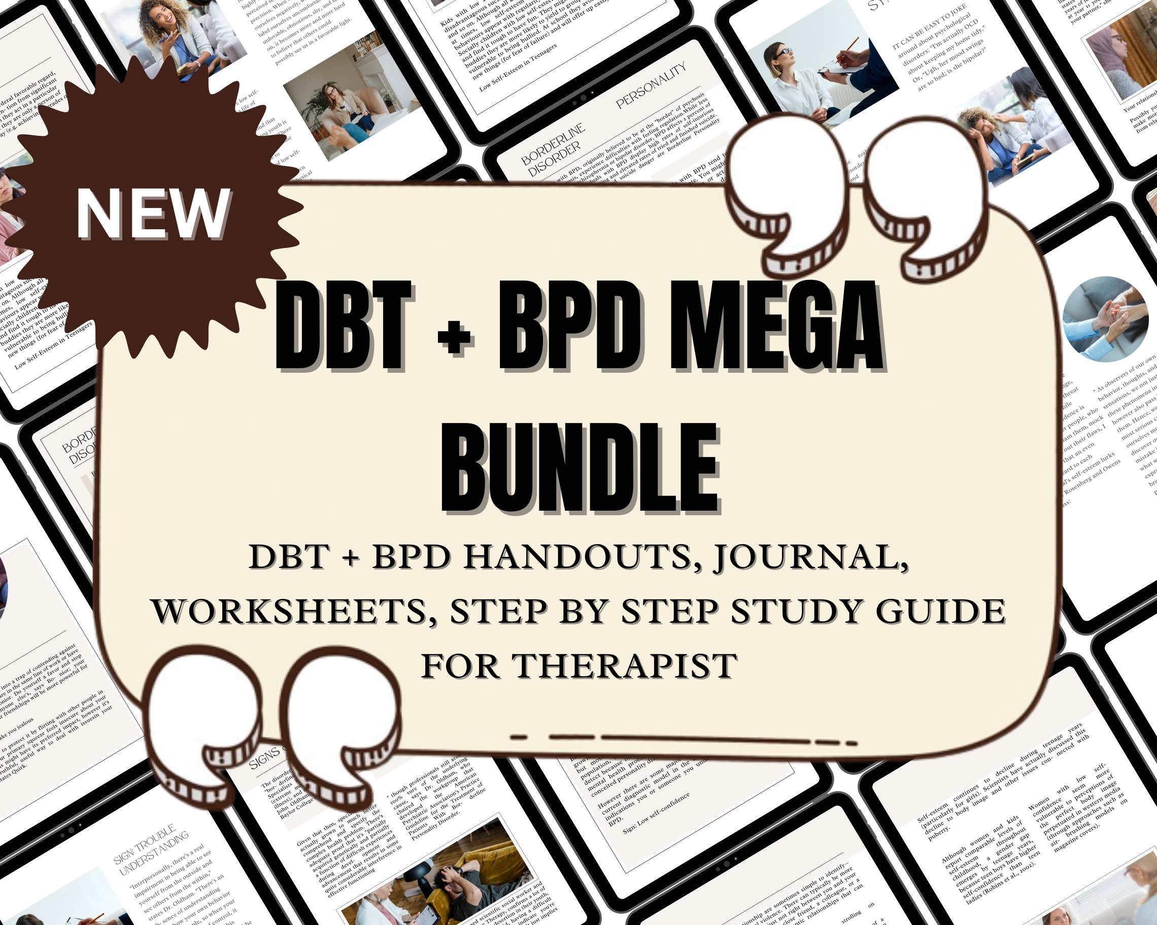 DBT MEGA BUNDLE, Dbt Skills, Dbt Workbook, Therapy Worksheet ...