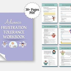 Frustration Tolerance Workbook for Kids, Emotional Regulation ...