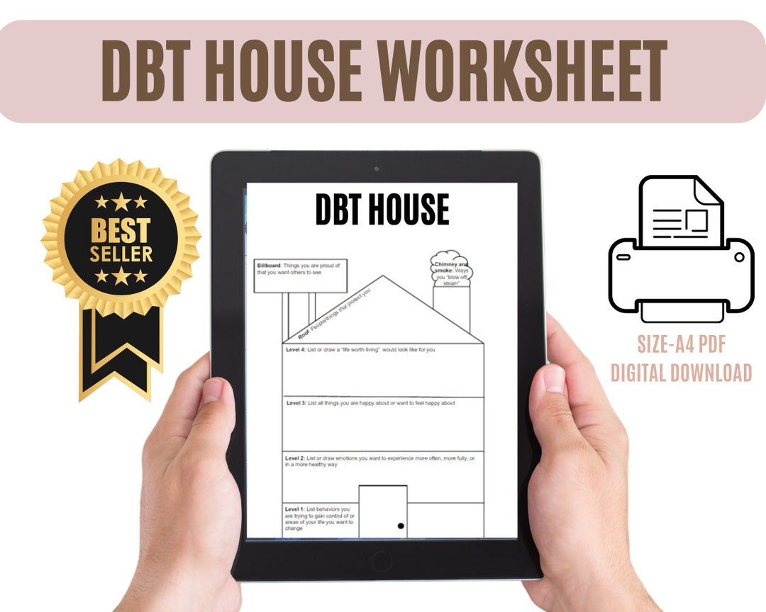 DBT House Worksheet - Etsy
