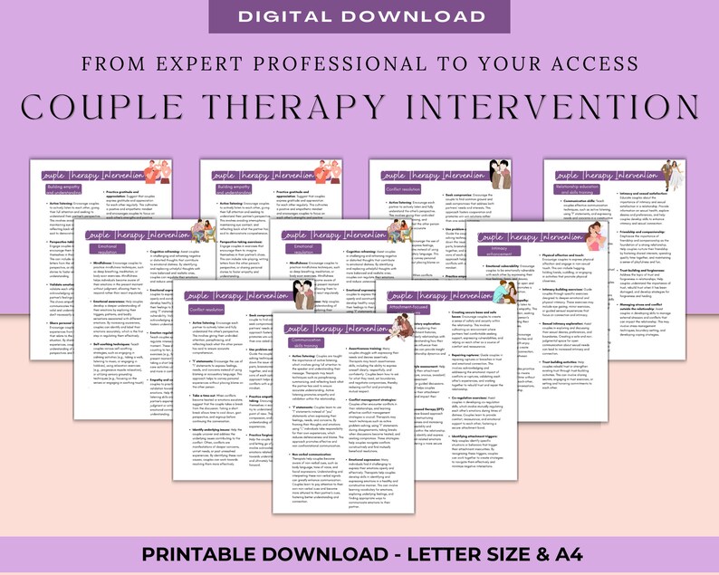 Couples Therapy Intervention, Couples Therapy Questions, Marriage ...