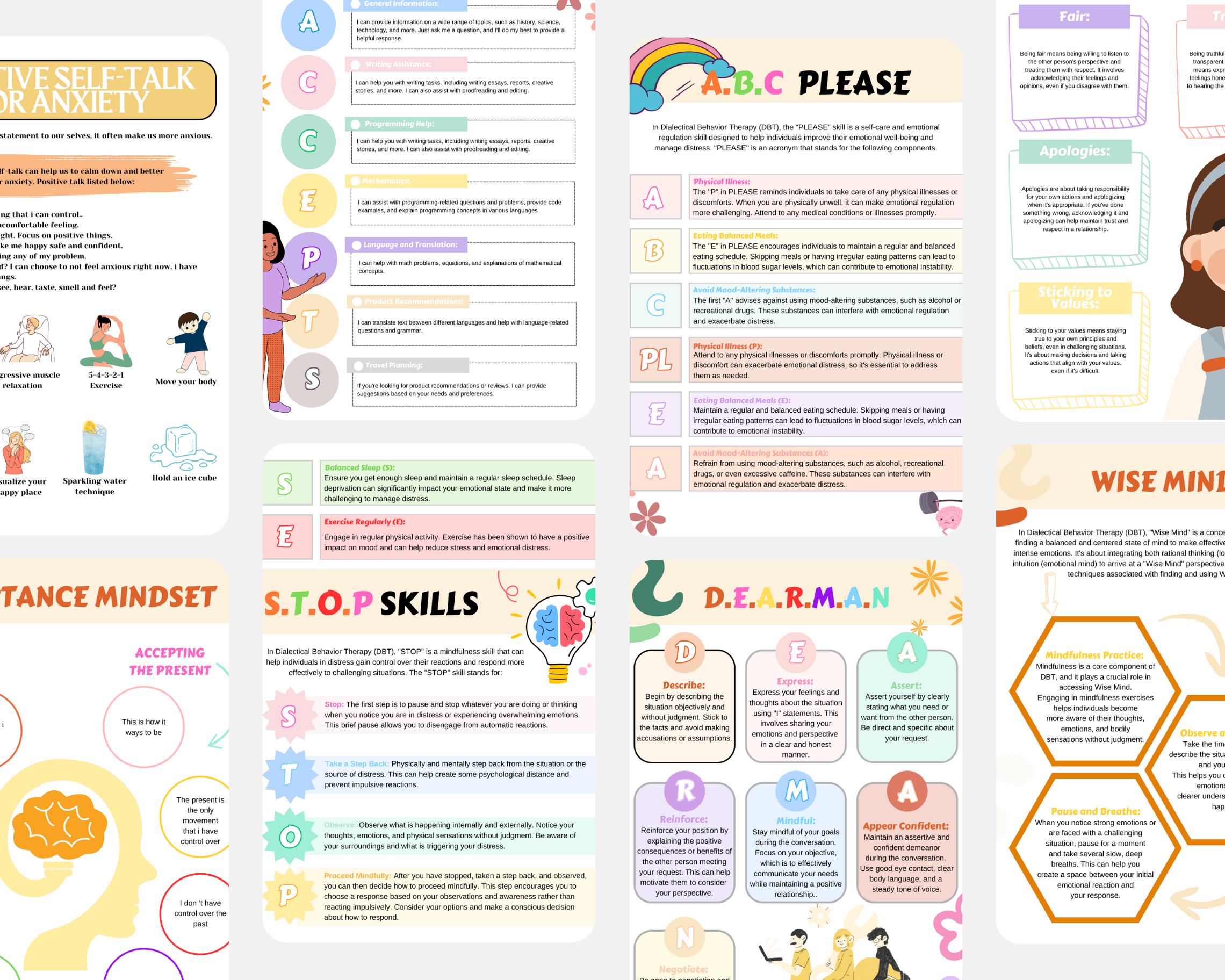 DBT House Worksheets, DBT Skills, Dialectical Behavior Therapy, Dbt ...