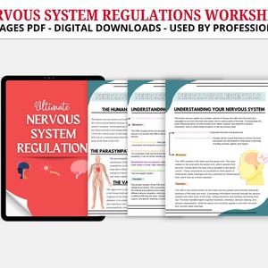 Nervous System Regulation Workbook, Somatic Exercise Polyvagal Theory ...