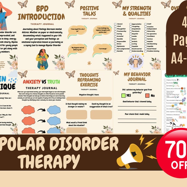 Bipolar Journal Template Printable - Etsy