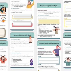 Frustration Tolerance Workbook for Kids, Emotional Regulation ...