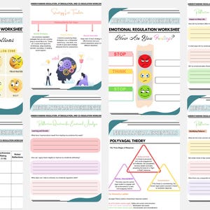 Nervous System Regulation Workbook, Somatic Exercise Polyvagal Theory ...