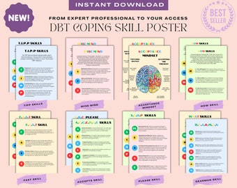 DBT Cheat Sheet, DBT Skills, Dialectical Behavior Therapy, Borderline ...