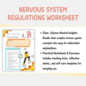 Nervous System Regulation Workbook, Somatic Exercise Polyvagal Theory ...