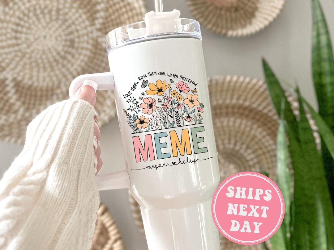 Custom Meme Tumbler, Personalized Meme Tumbler With Handle Gifts for ...