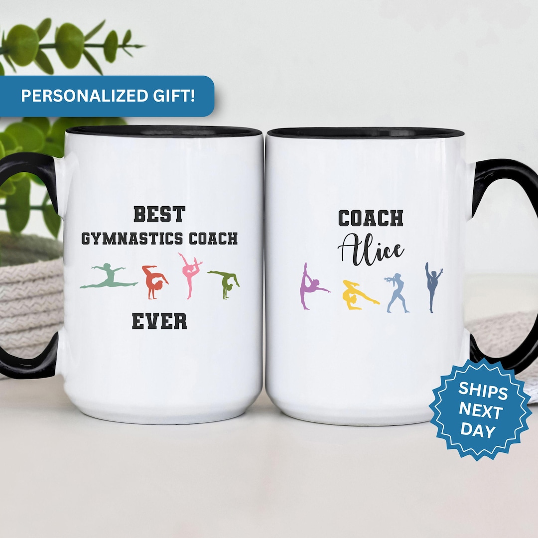 Custom Gymnast Coach Mug, Personalized Gymnastics Coach Gifts Mug ...