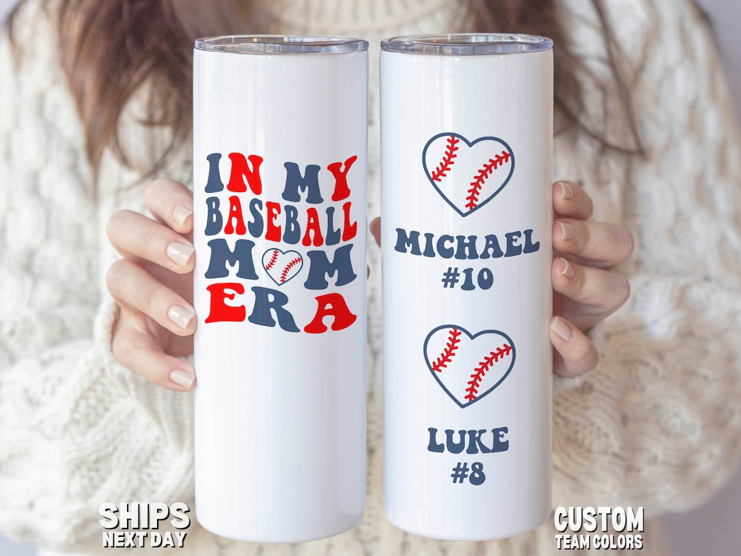 Personalized Baseball Mom Tumbler, Custom in My Baseball Mom Tumbler ...