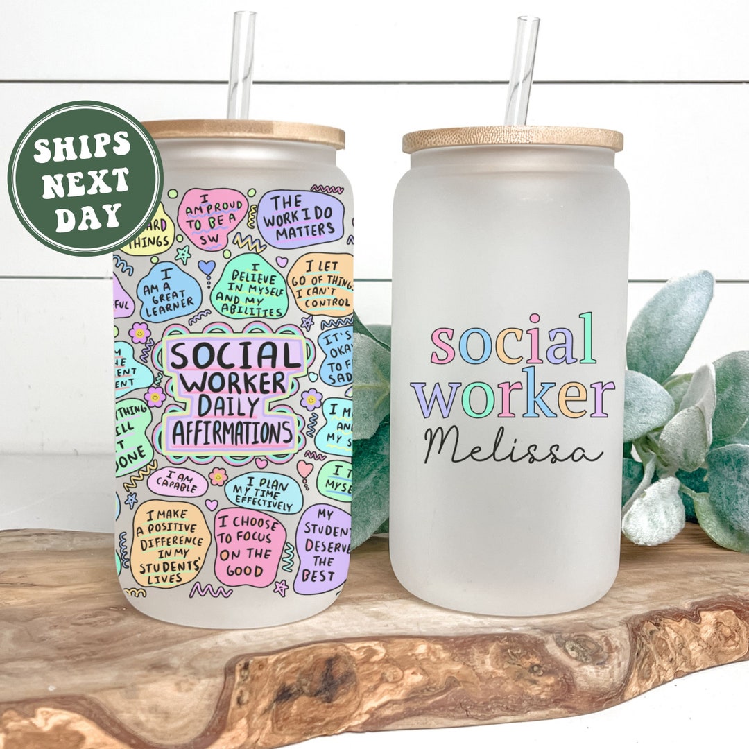Personalized Social Worker Tumbler, Custom Social Worker Daily ...
