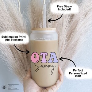 Personalized OTA Glass Cup, Custom Occupational Therapy Assistant ...