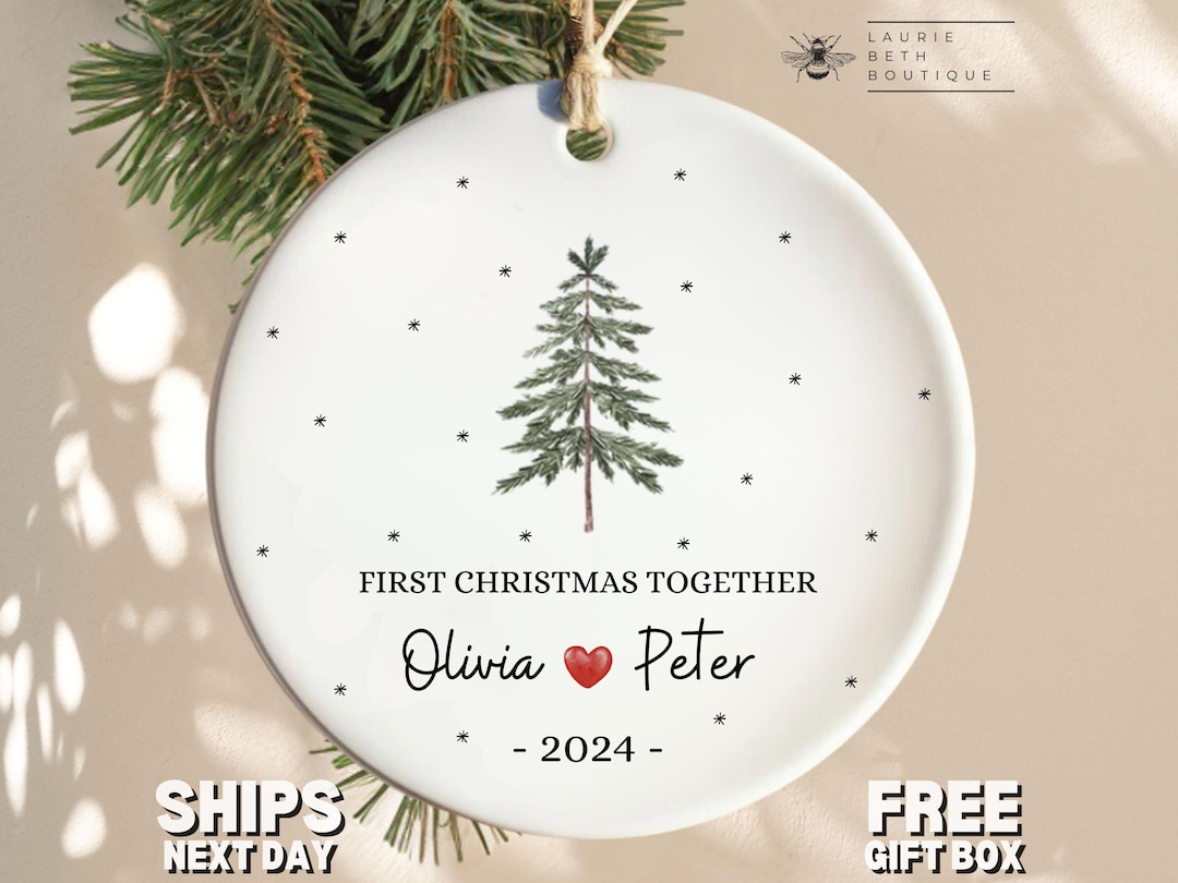 First Christmas Together Ornament, Personalized Our First Christmas ...