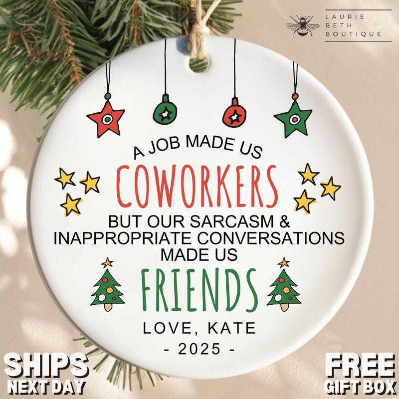 Work Teammate Ornaments - Etsy