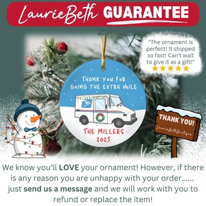 Personalized Mailman Ornament, Custom Mailman Postman Christmas ...