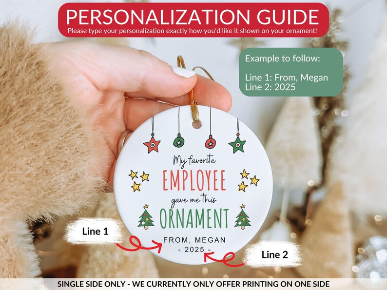 Manager Christmas Ornament, Personalized Favorite Employee Christmas ...