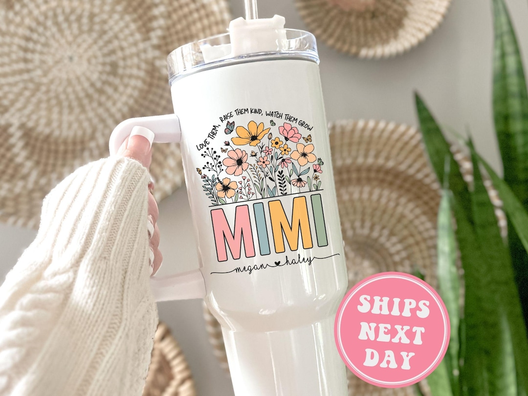 Custom Mimi Tumbler, Mimi Tumbler With Handle Gifts for Mimi for Mother ...