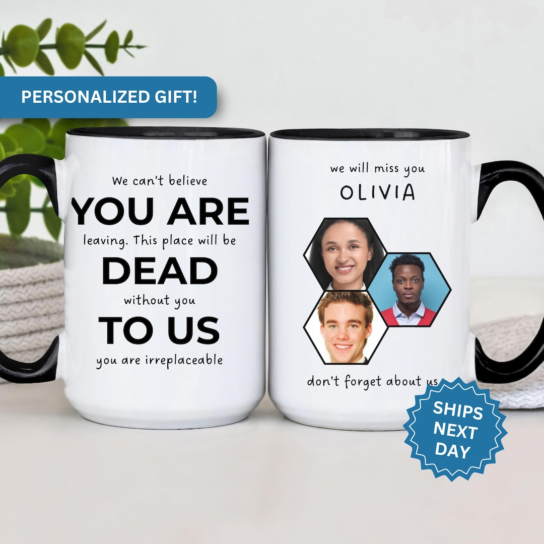 Custom Coworker Leaving Mug, Personalized Funny Coworker Leaving Coffee ...