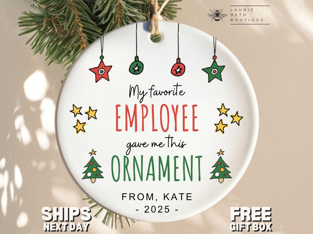 Manager Christmas Ornament, Personalized Favorite Employee Christmas ...