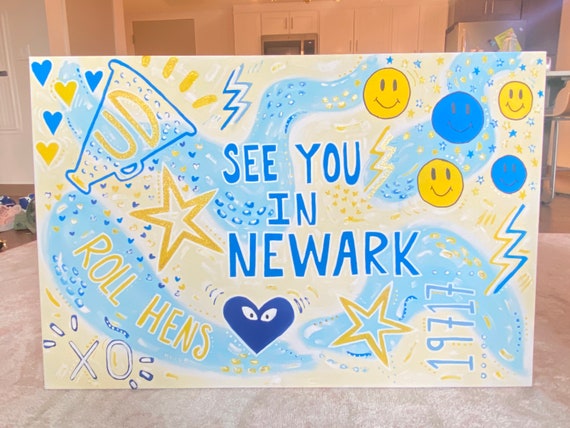 College SEE YOU IN Canvas Painting - Etsy