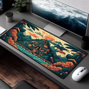 Kawaii Aztec Mousepad, Kawaii Mouse Pad, Aztec Desk Mat, Aztec Desk Pad ...