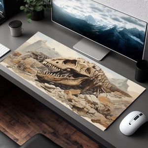 Dino Discovery Fossil Desk Mat T-rex Mousepad Tyrannosaurus - Etsy