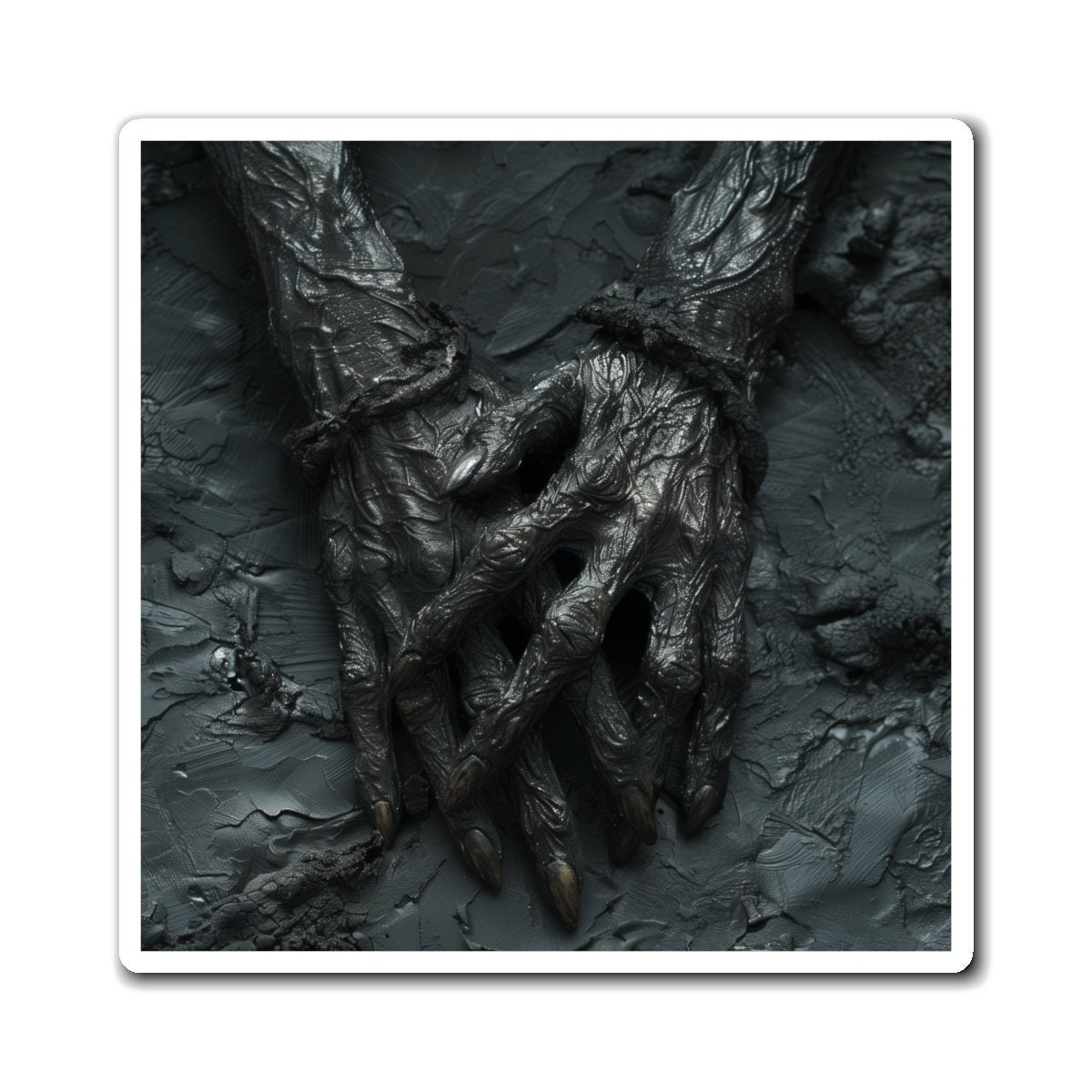 Creepy Goth Hands Kitchen Fridge Magnet, Goth Magnet, Goth Decor, Goth ...