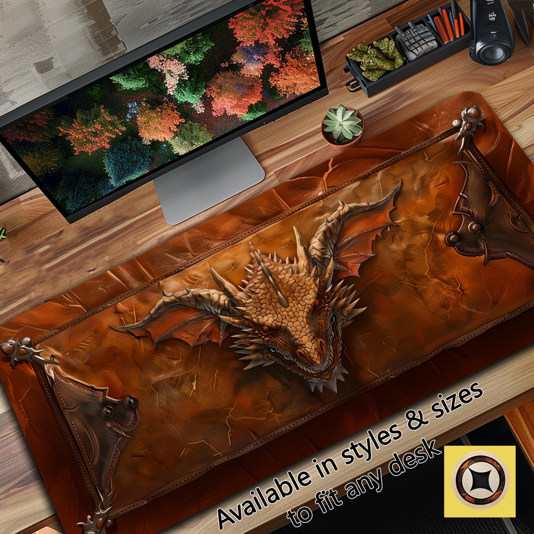 Dragon's Furious Embrace - Custom Playmat for Table Top Gamers & Dnd ...