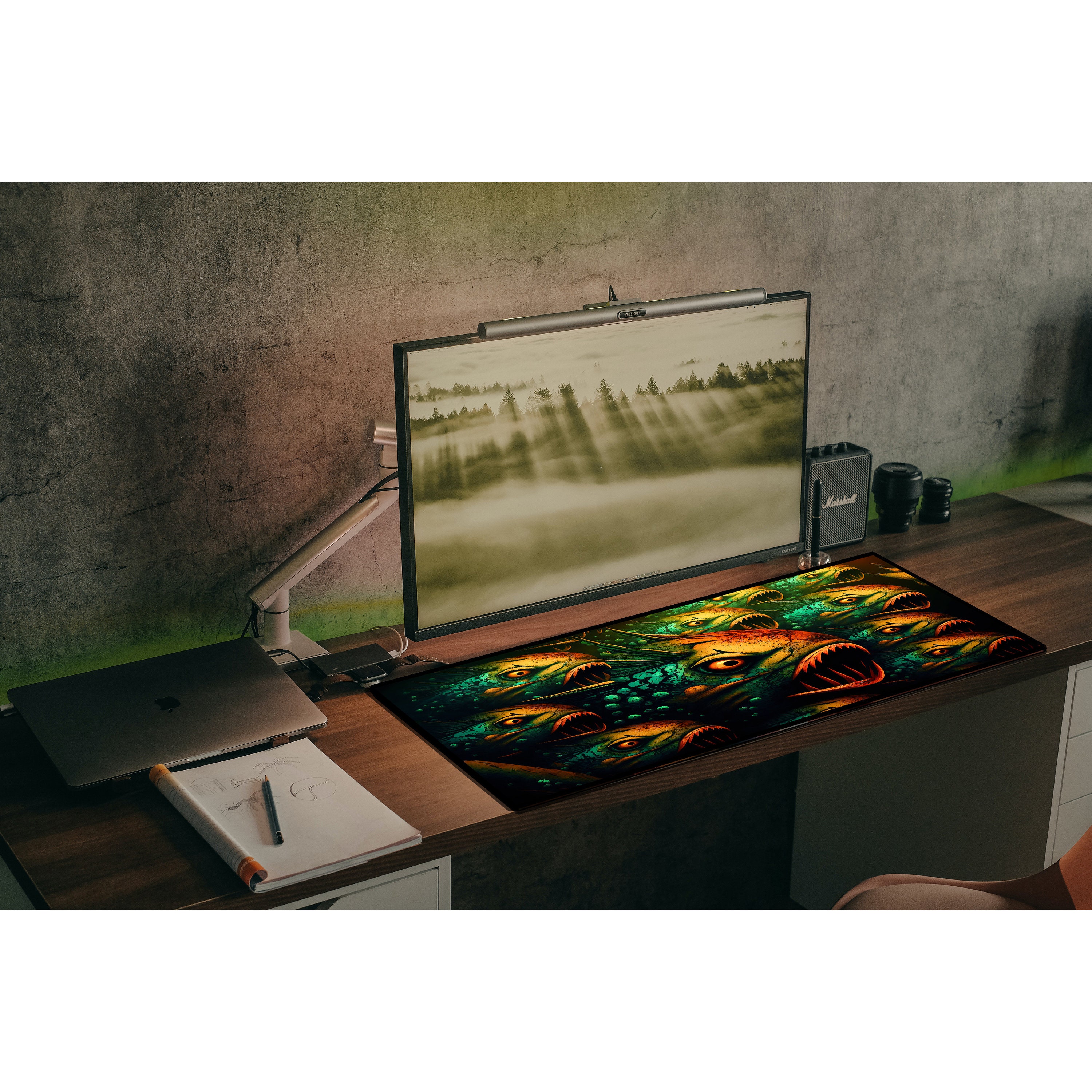 Piranha Gaming Desk Mat Gaming Horror