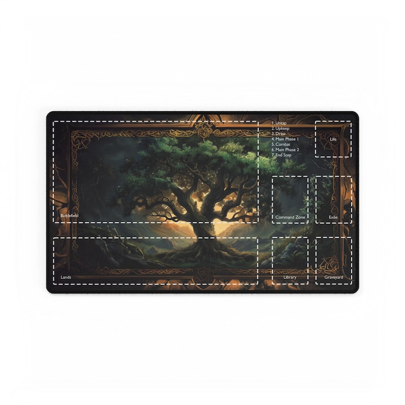 Tree of Eternal Light - Gaming Playmat for Table Top Gamers - Card ...