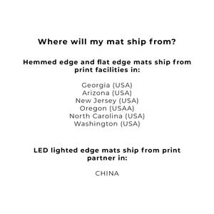 MCM Desk Mat Mousepad Featuring Western Mountain Sunset in Mid Century ...