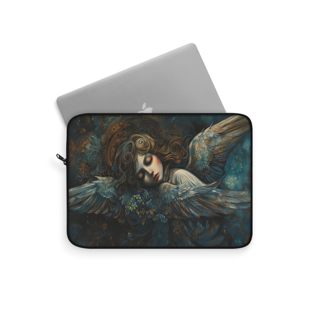 Gothic Angel Laptop Sleeve, Goth Laptop Bag, Renaissance Art Tablet ...