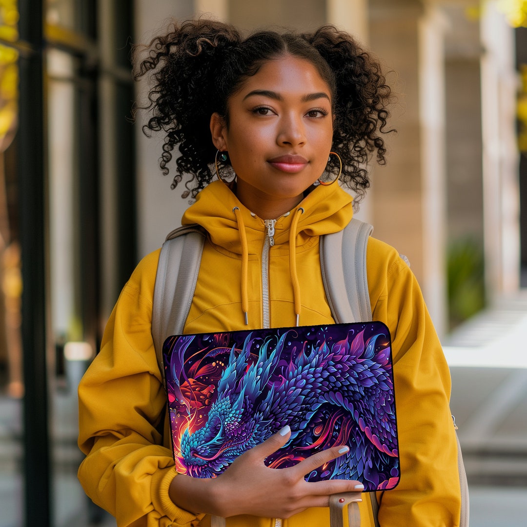 Vibrant Colorful Dragon Laptop Sleeve, Dragon iPad Case, Dragon Gifts ...