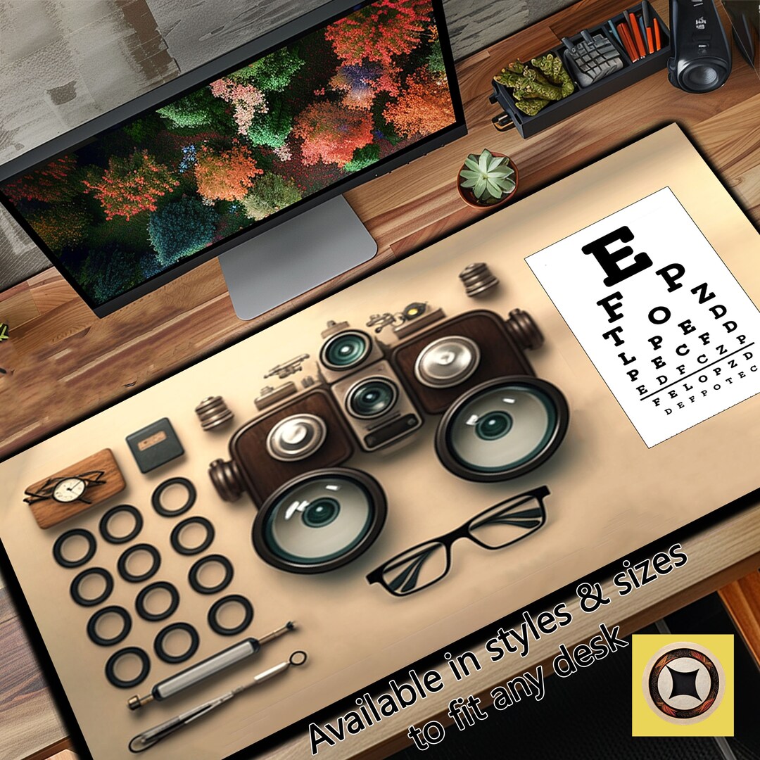 Optometry Office Decor Optometrist Mouse Pad Eye Doctor Desk Decor Gift ...